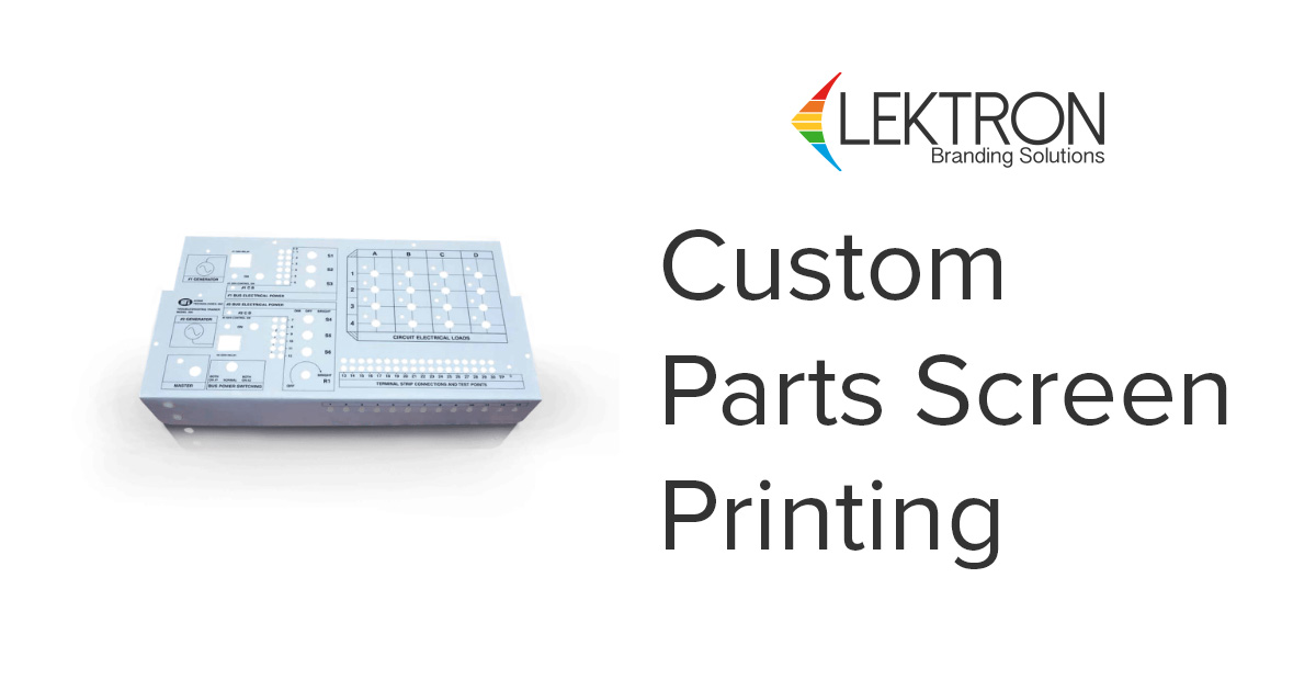 Custom Product Identification Parts Screen Printing