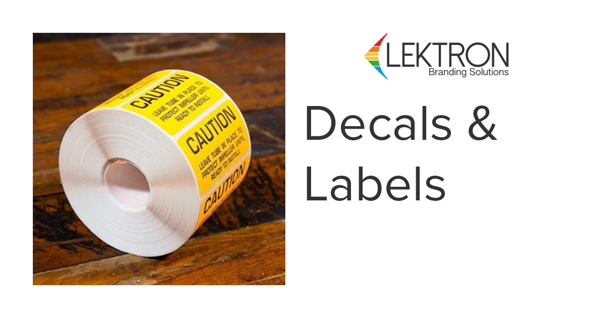 Custom Product Identification Labels and Decals | Lektron