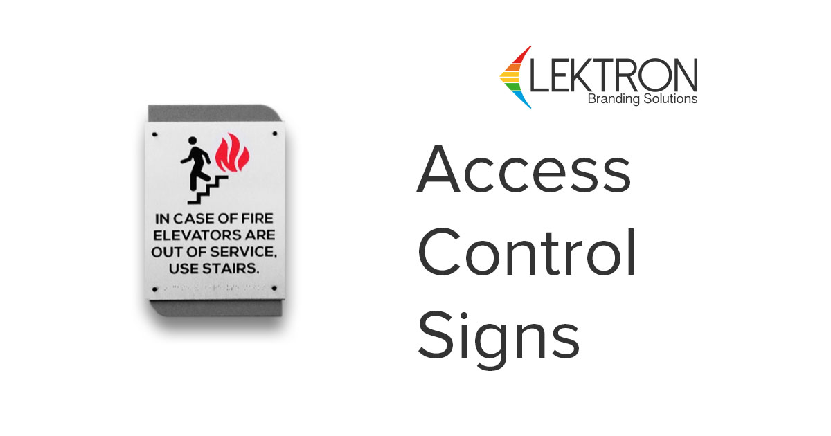 Tulsa Custom Access Control Signs | Lektron