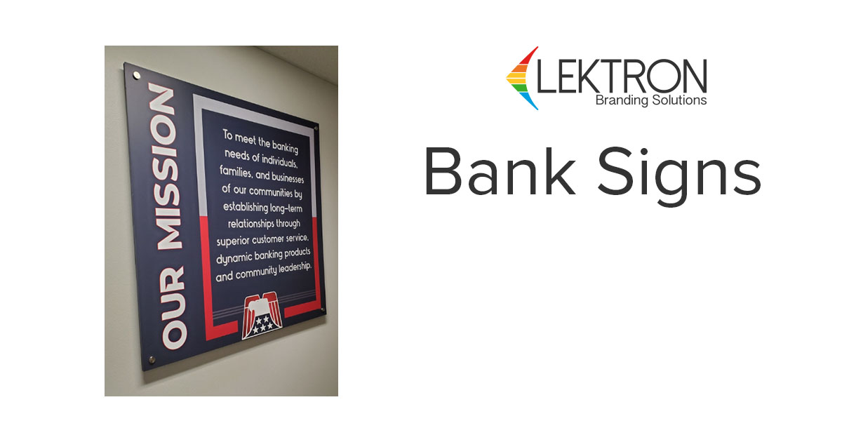 Tulsa Bank Signs, Custom LED Bank Signage | Lektron