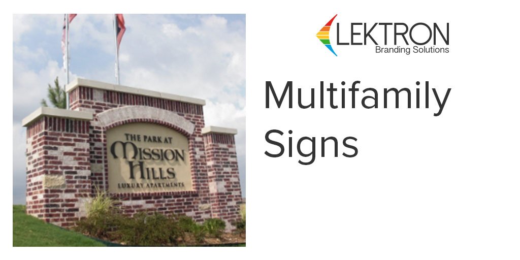 Tulsa Apartment Signs and Custom Multifamily Signage