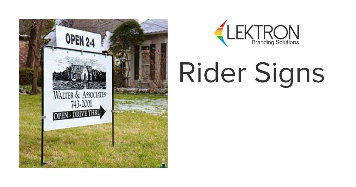 Tulsa Rider Signs, Custom Real Estate Rider Signs