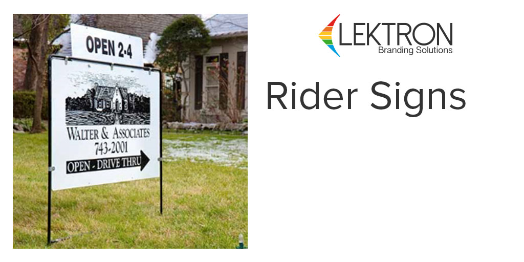 Tulsa Rider Signs, Custom Real Estate Rider Signs
